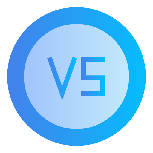 Vs Generic gradient fill icon