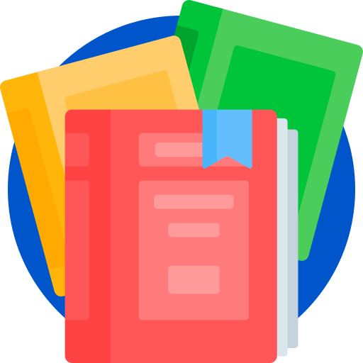 Books Detailed Flat Circular Flat icon