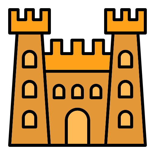 Icono De Castillo De Arena Generic Color Lineal Color