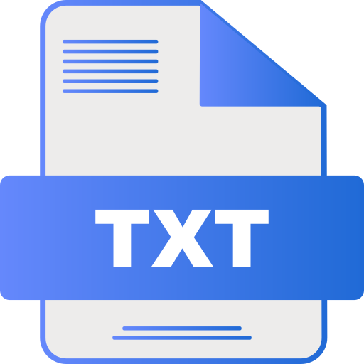 Txt - free icon