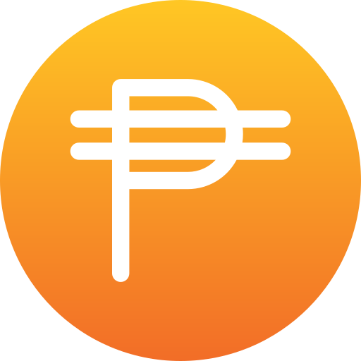 Philippine peso Generic gradient fill icon