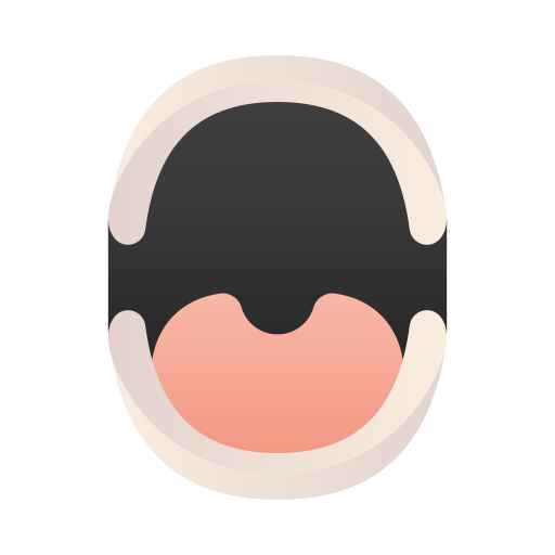 Icono De Boca Abierta Generic Gradient Fill
