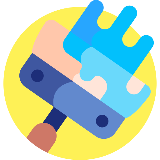 Paint brush Detailed Flat Circular Flat icon