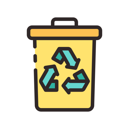 Icono De Cubo De La Basura Good Ware Lineal Color