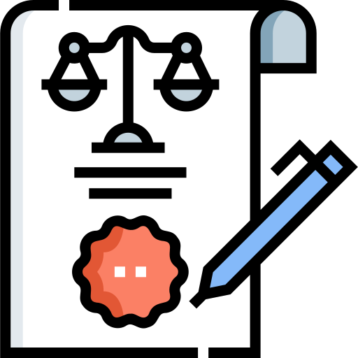 Contract law Detailed Straight Lineal color icon Contract law Detailed Straight Lineal color icon
