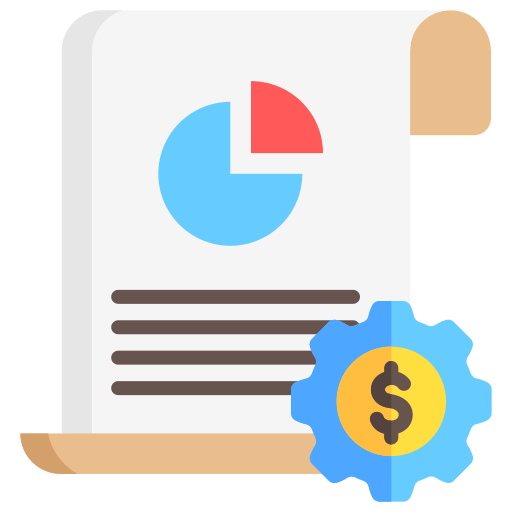 Financial report Generic color fill icon