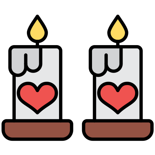 Candles - Free love and romance icons