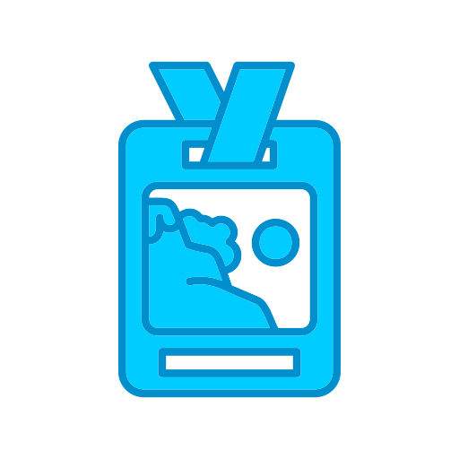 Ski Pass Generic Color Lineal Color Icon