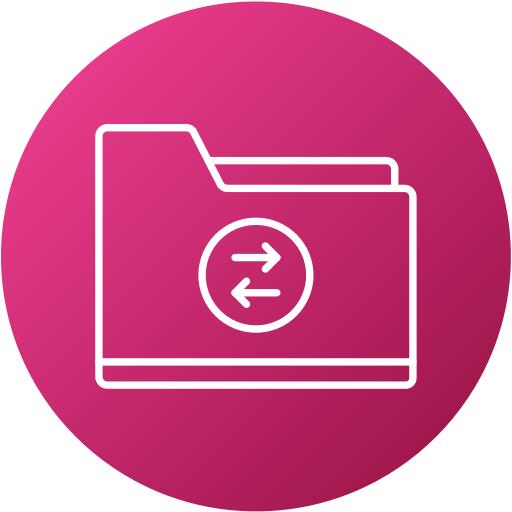 Data transfer - Free files and folders icons