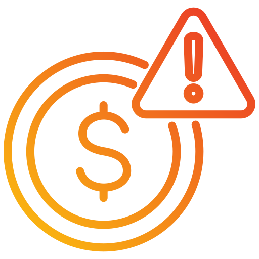 Financial crisis Generic gradient outline icon Financial crisis Generic gradient outline icon