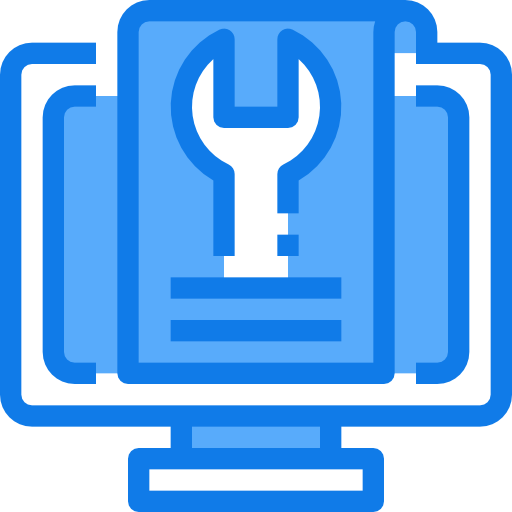 Settings Justicon Blue icon