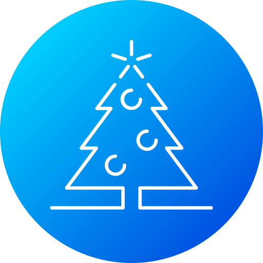 Christmas tree Generic gradient fill icon