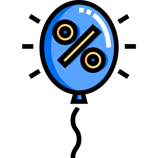 Balloon Detailed Straight Lineal color icon