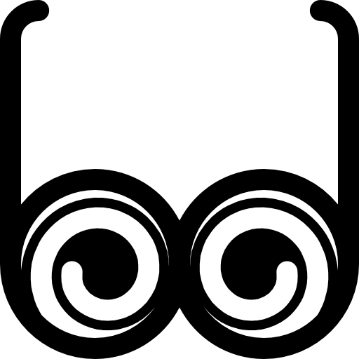 Glasses Basic Rounded Filled Icon