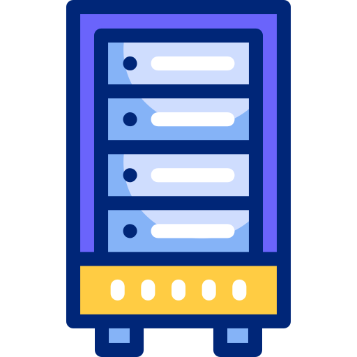 Server Rack Icon 2d