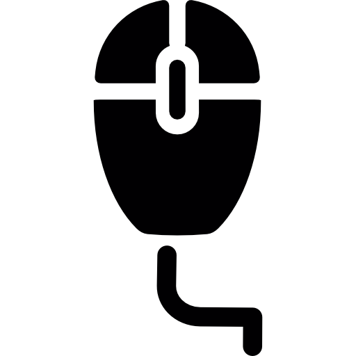 와이어 실루엣으로 컴퓨터 마우스 | 무료 아이콘