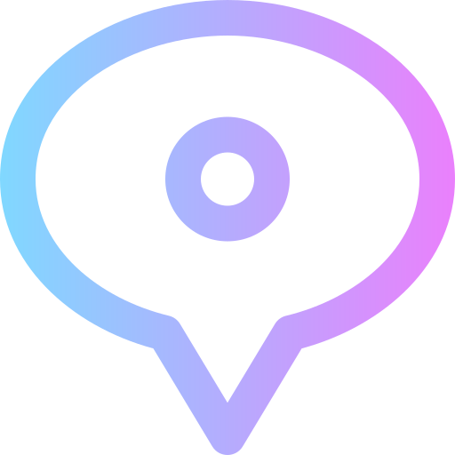 Pin Super Basic Rounded Gradient icon