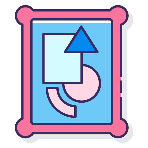 Modern art Flaticons Lineal Color icon