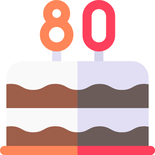 Icono De Pastel De Cumpleaños Basic Rounded Flat