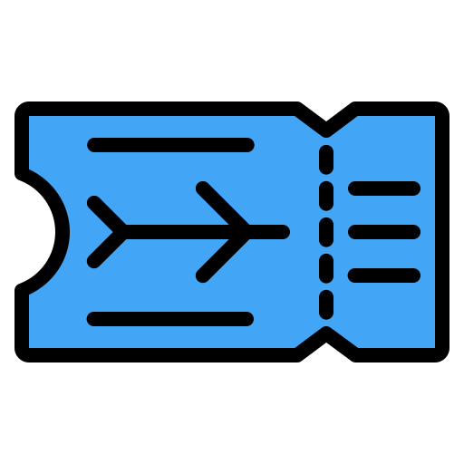 Boarding Pass Generic Outline Color Icon