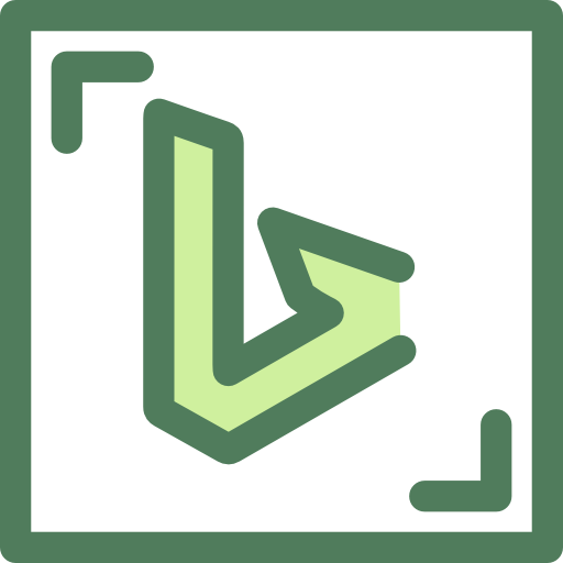 Bing Monochrome Green Icon