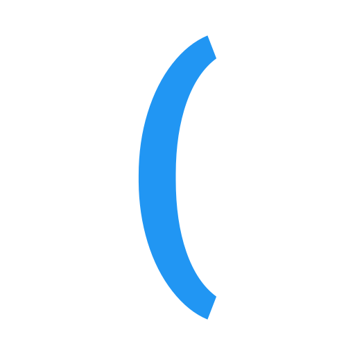 Parenthesis - Free logo icons Parenthesis - Free logo icons