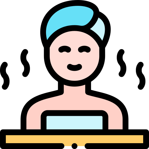 Sauna Detailed Rounded Lineal color icon