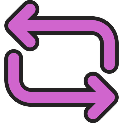Exchange Generic Outline Color icon