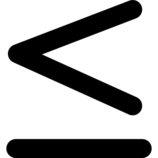 Griaustinis Atkreipkite D mes Tai Viskas Less Than Or Equal To Sign 