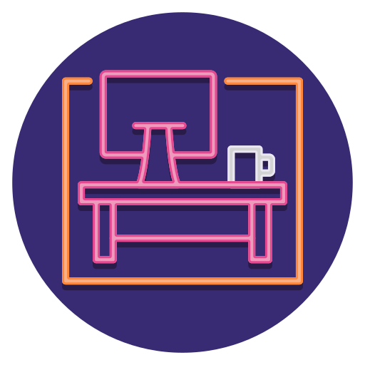 Office Flaticons Flat Circular icon