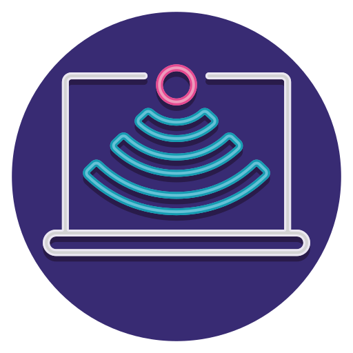 Downlink Flaticons Flat Circular icon