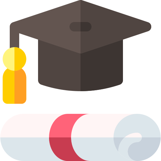 Education Basic Rounded Flat Icon