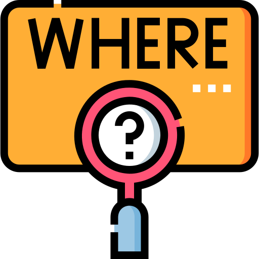 Where Detailed Straight Lineal Color Icon