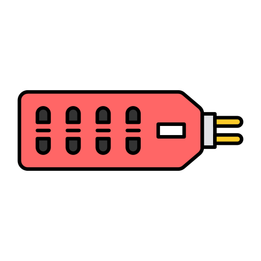 Extension cord Generic Thin Outline Color icon Extension cord Generic Thin Outline Color icon