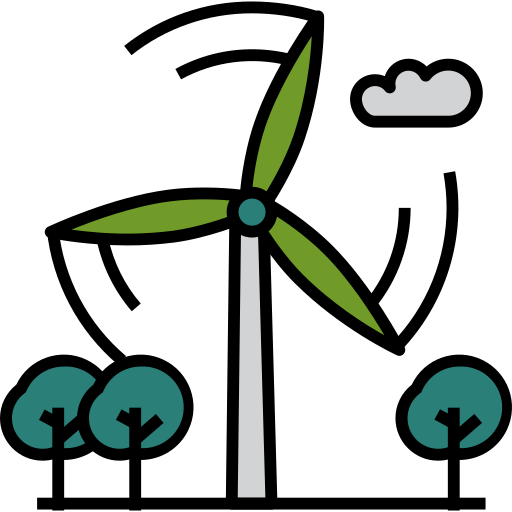 Wind Energy Generic Outline Color Icon