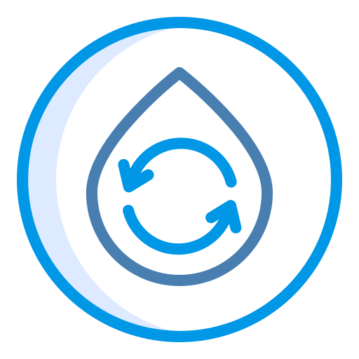 Recycle water Generic Blue icon Recycle water Generic Blue icon
