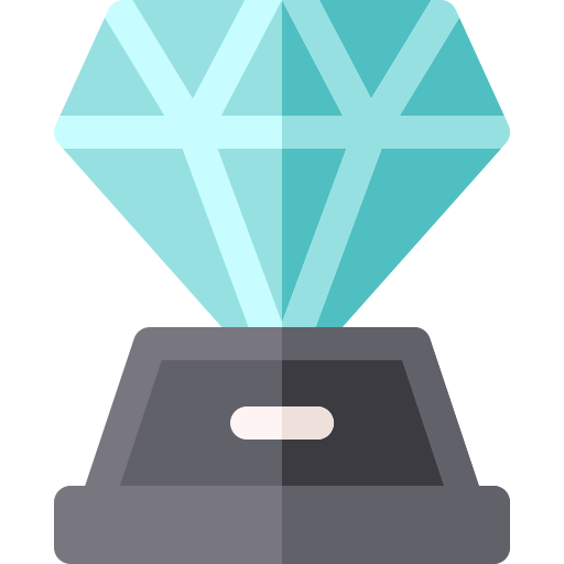 Diamond Basic Rounded Flat icon