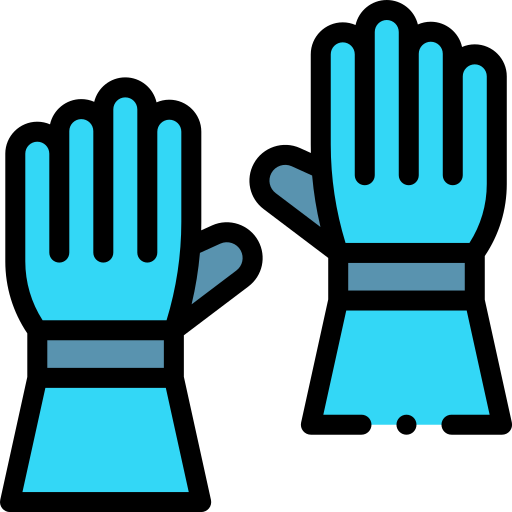 Gloves Detailed Rounded Lineal color icon Gloves Detailed Rounded Lineal color icon