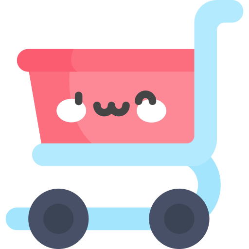 Shopping cart Kawaii Flat icon