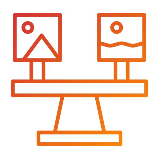 Comparison Generic Gradient icon