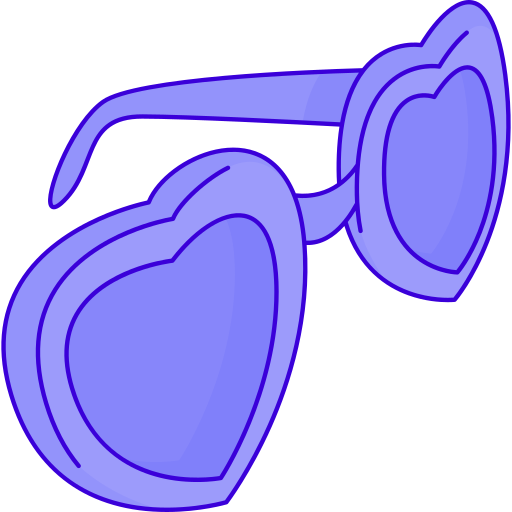 Heart Glasses Generic Outline Color Icon
