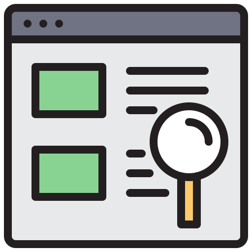 Search Generic Outline Color icon