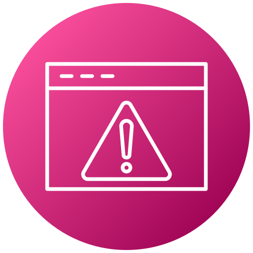 Warning browser - Free web icons