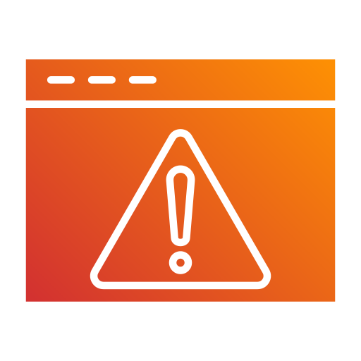 Warning browser - Free web icons