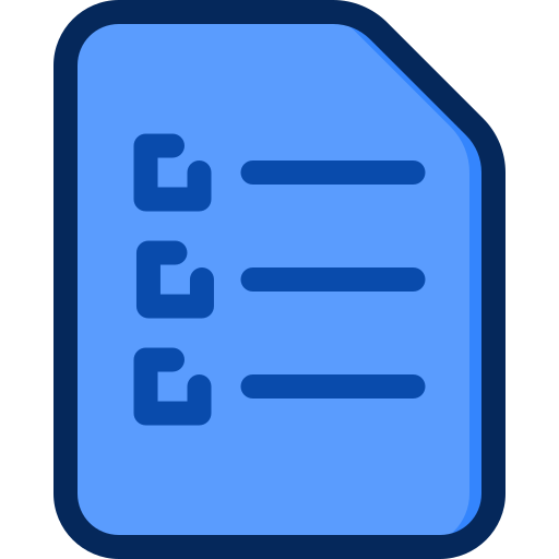 List Generic Outline Color icon