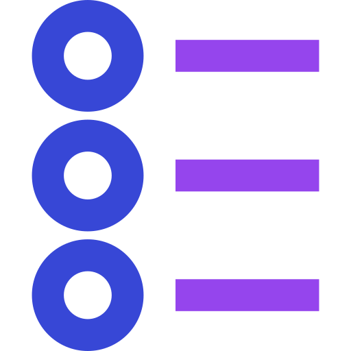 List Generic Outline Color icon