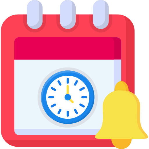 Reminder - Free time and date icons