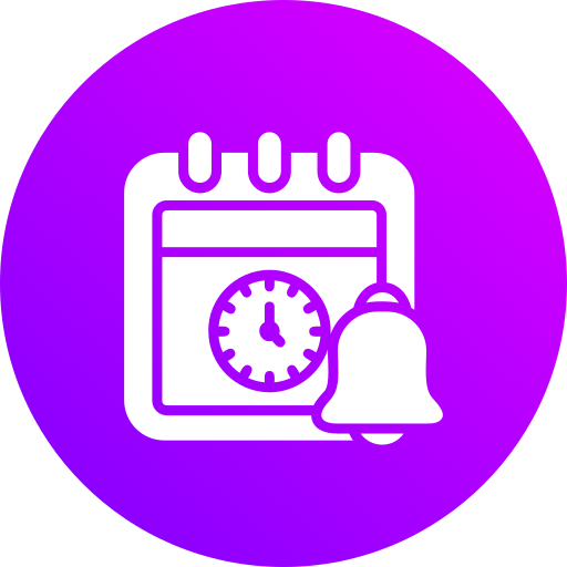 Reminder - Free time and date icons