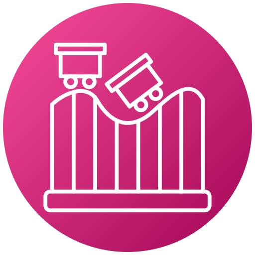 Roller coaster Generic Flat Gradient icon