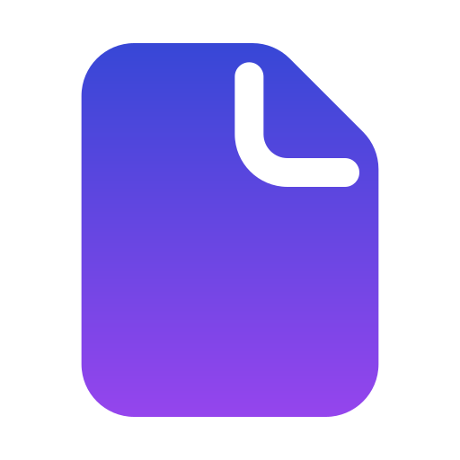 File Generic Flat Gradient icon